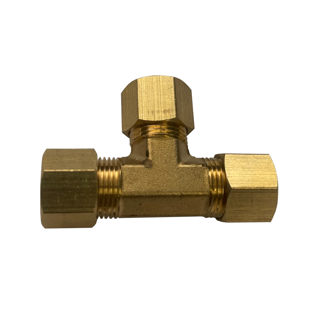 1/4" Brass Compression Tee (164400) — Northeast Hydraulics Inc.