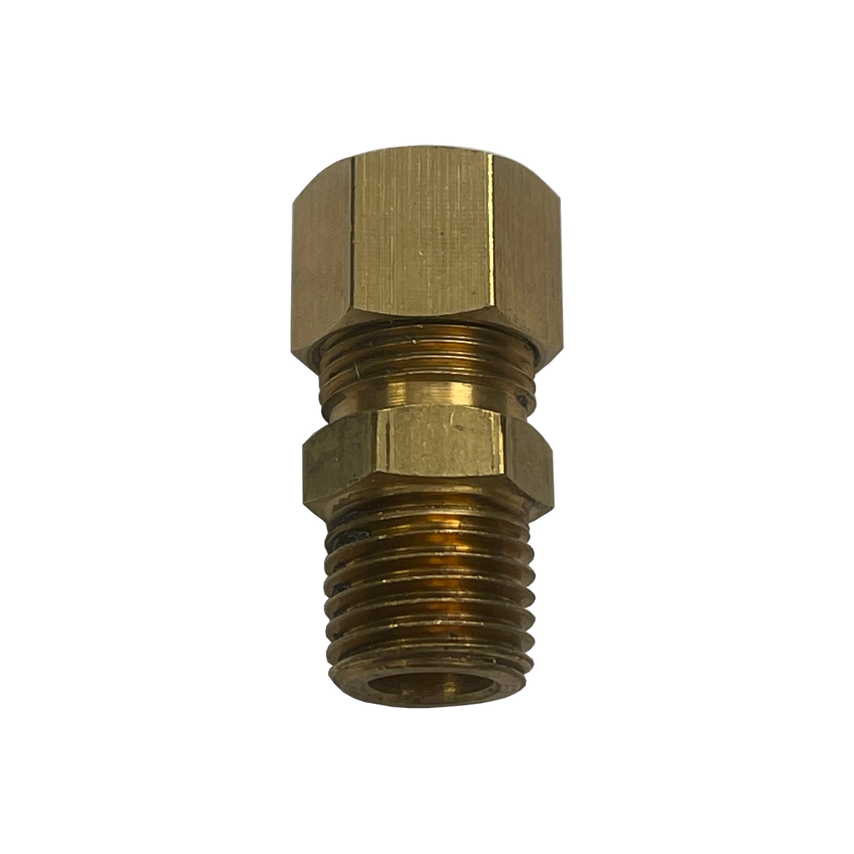 3/8" Brass Compression X 1/8" Male NPT (168620) — Northeast Hydraulics Inc.