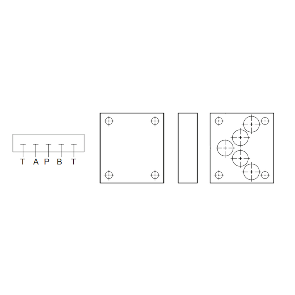 D05 Parallel Circuit Cover Plate (AD05CPP) — Northeast Hydraulics Inc.